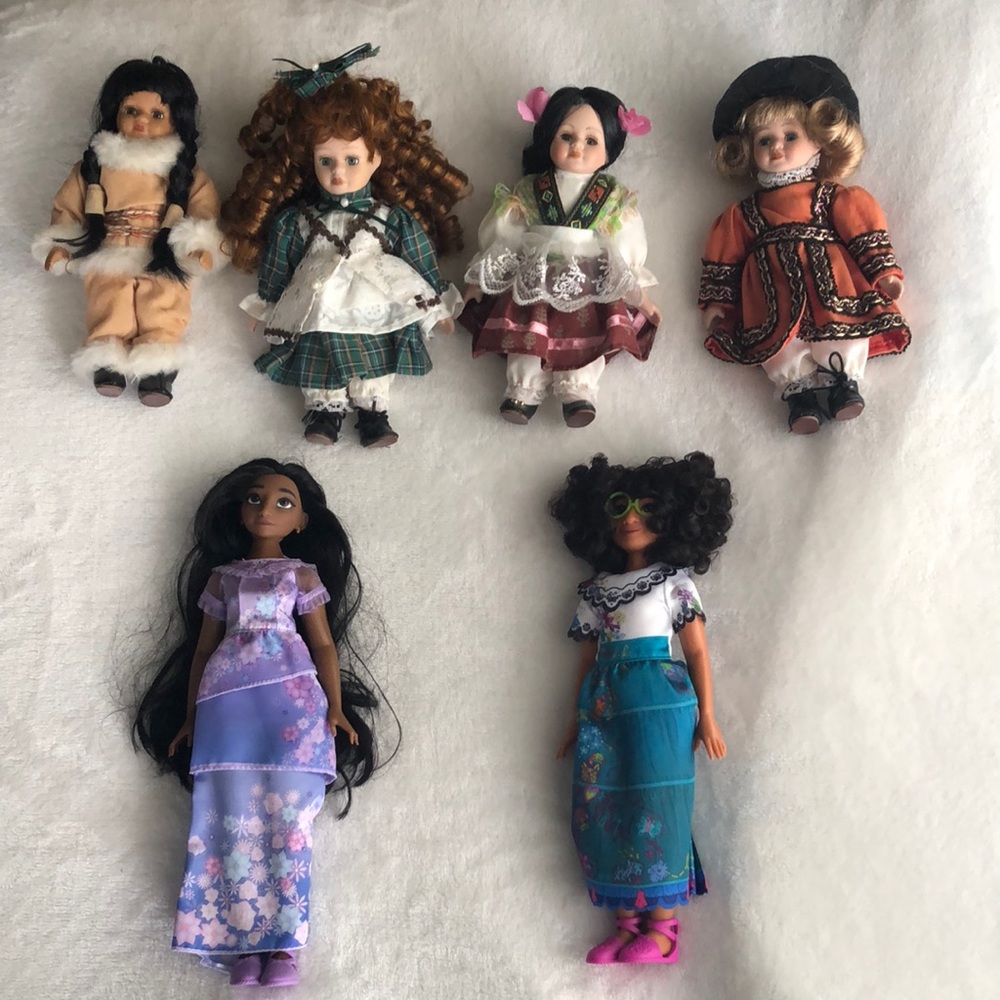 Vintage Antique Dolls And Barbie Dolls Bundle, Total 6 - Gem